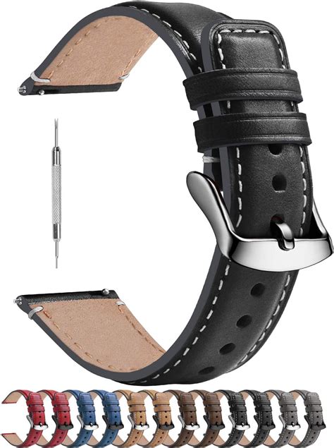 Fullmosa 12 Farben Uhrenarmband Axus Serie Lederarmband Ersatz Watch