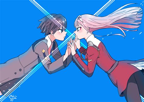 Zero Two And Hiro Darling In The Franxx Drawn By Mini Minimilk