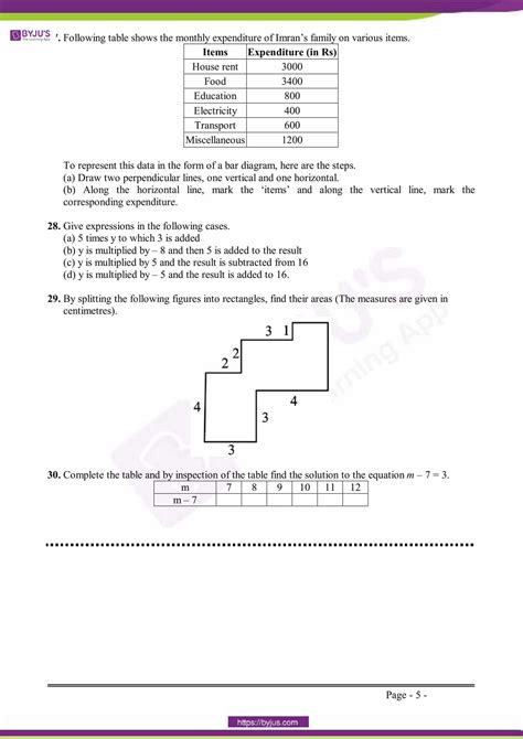 Download Cbse Class 6 Maths Sample Paper Set 3 Pdf