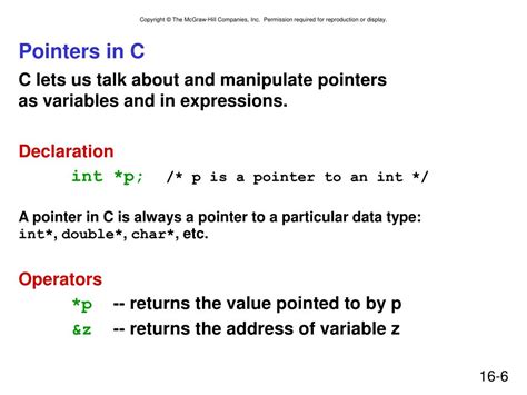 Ppt Chapter 16 Pointers And Arrays Powerpoint Presentation Free