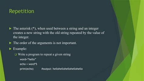 Different Uses Of String In Pythonpptx