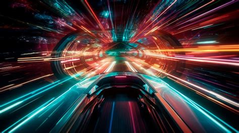 Premium Photo Warp Speed Journey Through The Multiverse Generative Ai