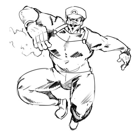 Mario Mario Drawn By Drawfag Danbooru