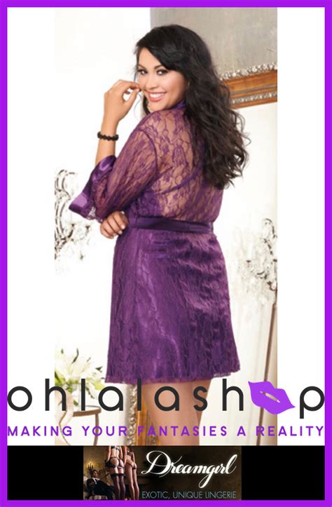 Dreamgirl Stretch Lace Robe