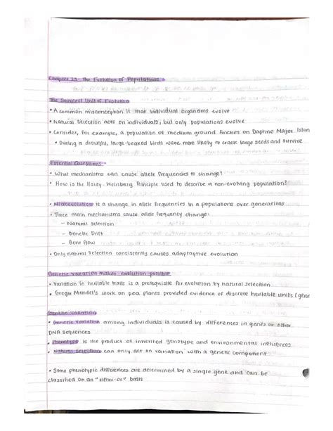 Biology 2 The Evolution Of Populations Part 1 BIO 1144 Studocu