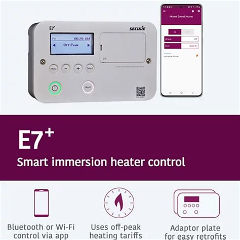 secure e7 smart capable immersion heater timer controller