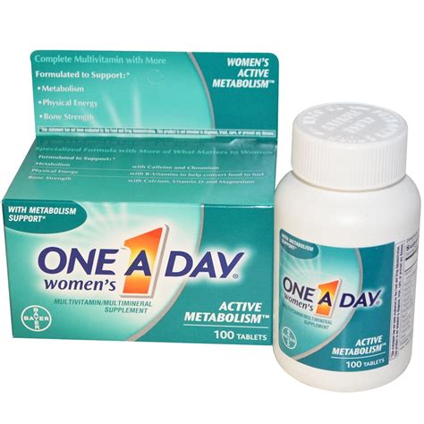 One-A-Day, Women's Active Metabolism, Multivitamin/Multimineral, 100 ...