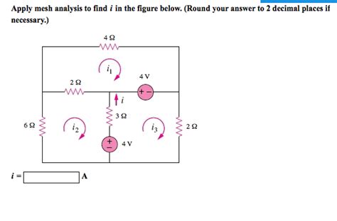Solved Apply Mesh Analysis To Find I In The Figure Below Chegg Com