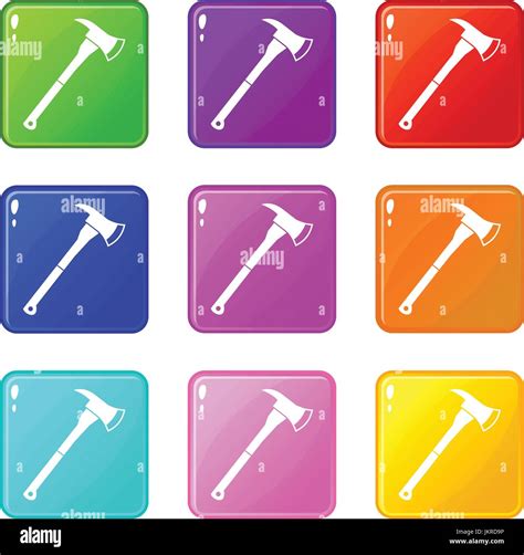 Firefighter Axe Set 9 Stock Vector Image And Art Alamy