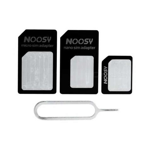 Noosy Sim Adapter Black Set For Mobiles Online Shopping Site For Mobiles Tablets Accessories