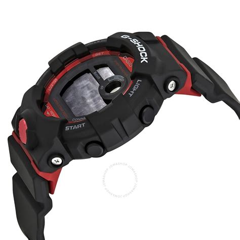 Casio Premier G Shock Bluetooth G Squad Digital Black And Red Watch GBD G Shock Casio