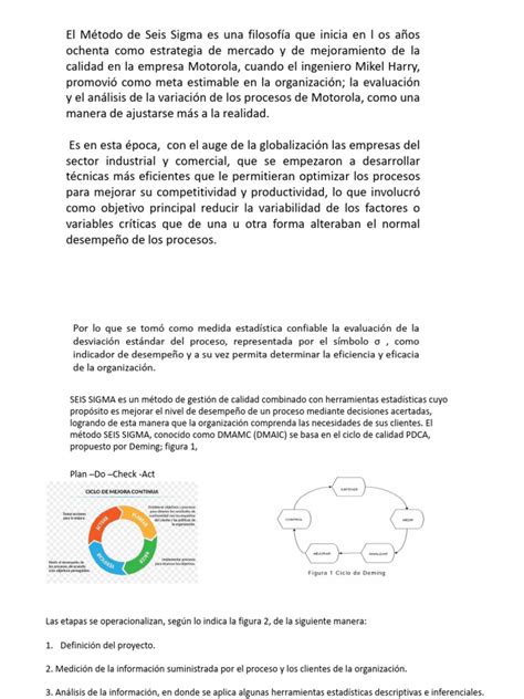 Six Sigma Part 1 Pdf Six Sigma Calidad Comercial