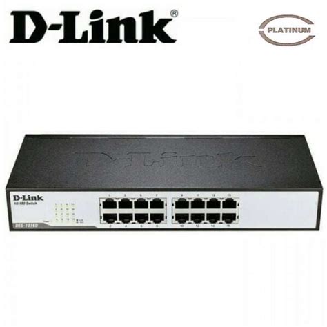 Jual D-Link / DLink DES-1016C / DES1016C Switch Hub 16 Port Metal ...
