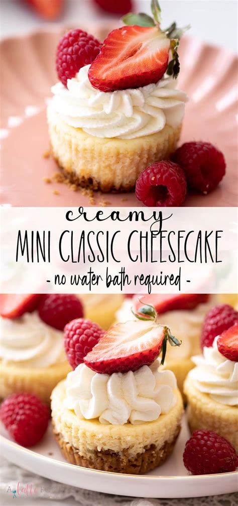 Easy Mini Cheesecakes Recipe In 2024 Mini Cheesecake Recipes Mini
