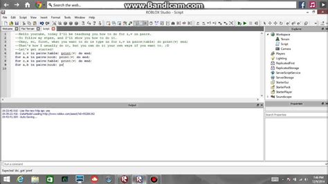 ROBLOX Scripting How To Do For I V In Pairs YouTube
