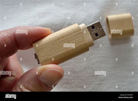 USB Data Stick Is Held Stock Photo Alamy