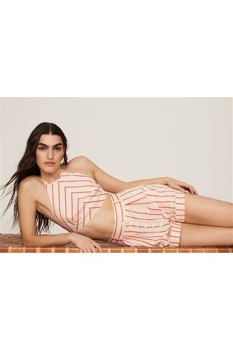 Tie Halter Crop Top By Matthew Bruch Rent The Runway
