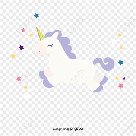 행복 점프 화이트 유니콘 일러스트 일각수 만화 기린 기린 매체 Png 일러스트 무료 다운로드 Lovepik