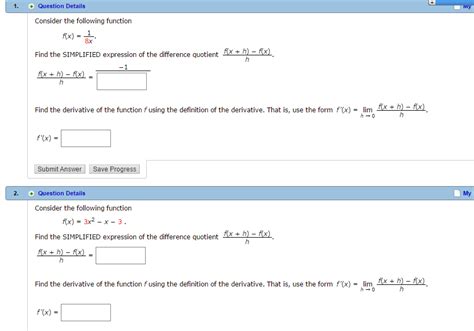 Solved Consider The Following Function F X 18x Find