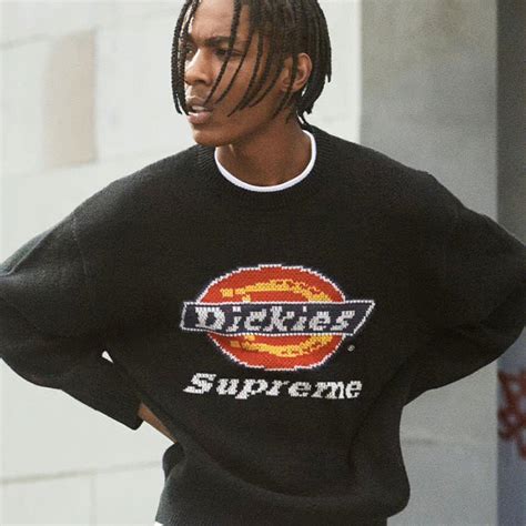 Us 4555 Supreme X Dickies 22fw Sweater Fzmy0335