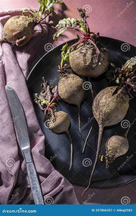 Purple Beetroot At The Table Stock Image Image Of Gardening Healthy 257866357