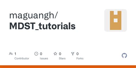 Github Maguangh Mdst Tutorials