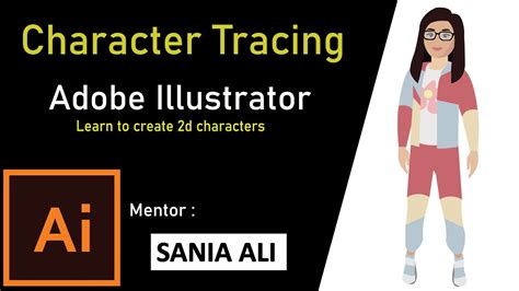 Character Tracing Illustrator 2d Animation Character Tracing Youtube