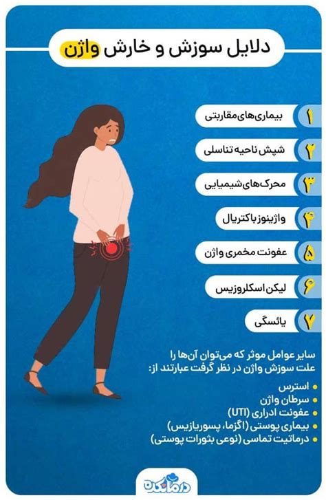 علت سوزش و خارش واژن راه‌کارهای درمانی خارش و سوزش واژن درمانکده