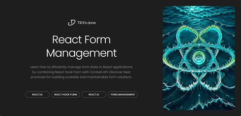 Form State Management With React Hook Form