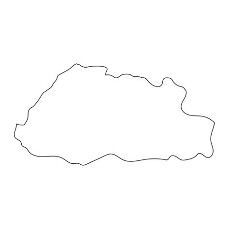 Highly Detailed Bhutan Map With Borders Isolated On Background 25755354