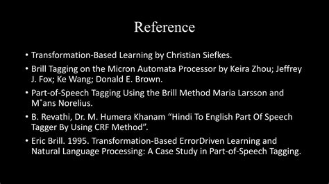 Parts Of Speech Tagger Ppt