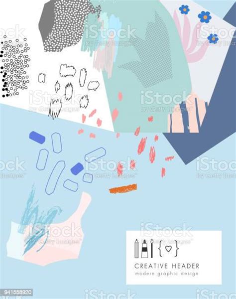 다양 한 모양과 질감으로 크리에이 티브 아트 카드입니다 그리기에 대한 스톡 벡터 아트 및 기타 이미지 그리기 낙서 드로잉