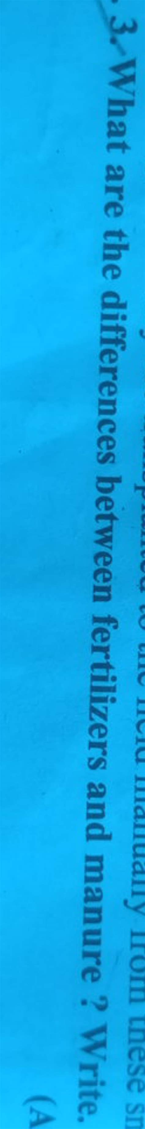 3 What Are The Differences Between Fertilizers And Manure Writea
