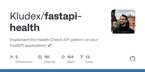 Github Kludex Fastapi Health Implement The Health Check Api Pattern