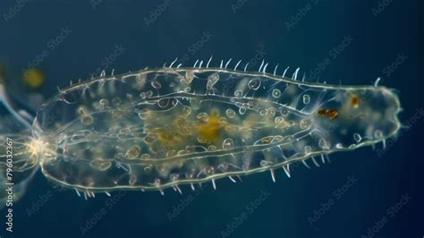 An Extreme Closeup Of A Euglenoids Flagellum Highlighting Its Intricate