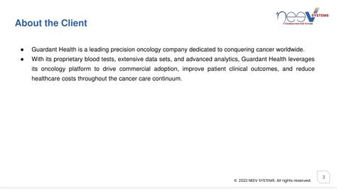 Ppt Neev Systems Implemented An Integration Solution To Help Guardant Health Automate The