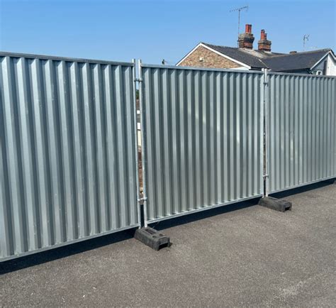 Steel Site Hoarding Panel 2m Tradefence