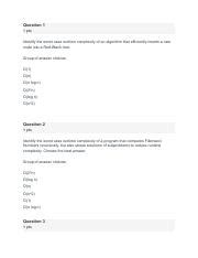 Identifying Worst Case Runtime Complexity For Various Algorithms
