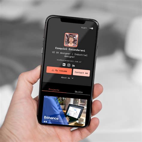 UI UX Designer Web Portfolio Design Process Behance