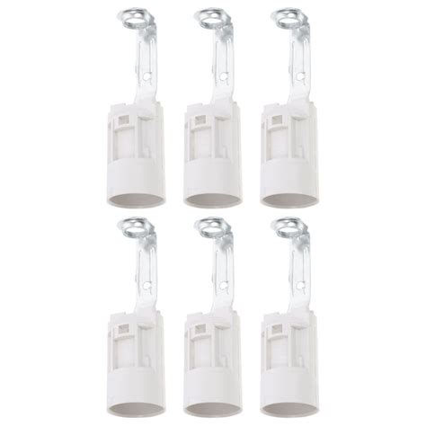 Raindrops 6 Pcs Candelabra Socket E14 Light Sockets Candle Lamp Holder