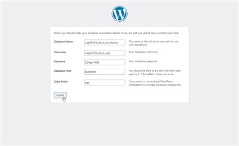 Webspace WordPress Installieren ZAP Hosting Docs