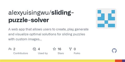 Github Alexyuisingwu Sliding Puzzle Solver A Web App That Allows
