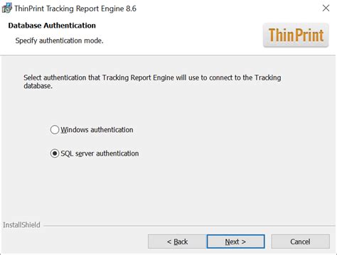 Installing The Tracking Report Engine On A Webserver Thinprint