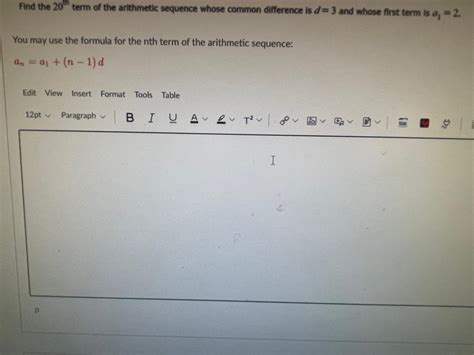 Solved Find The Term Of The Arithmetic Sequence Whose Chegg