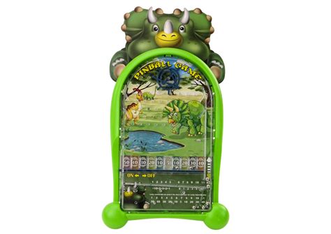 Pinball Arcade Game Dinosaurs Stand Green Toys Games