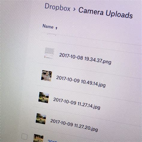 Rename Your Photos Using The Dropbox Camera Upload Feature Photos In