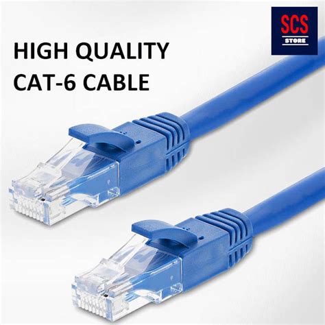 Cat6 20m 25m 30m 40m 50 Meter Gigabit Ethernet Cable Lazada