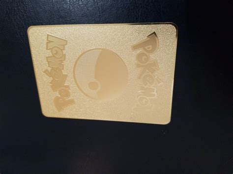 Mavin Shiny Charizard Vmax Gold Metal Collectible Card