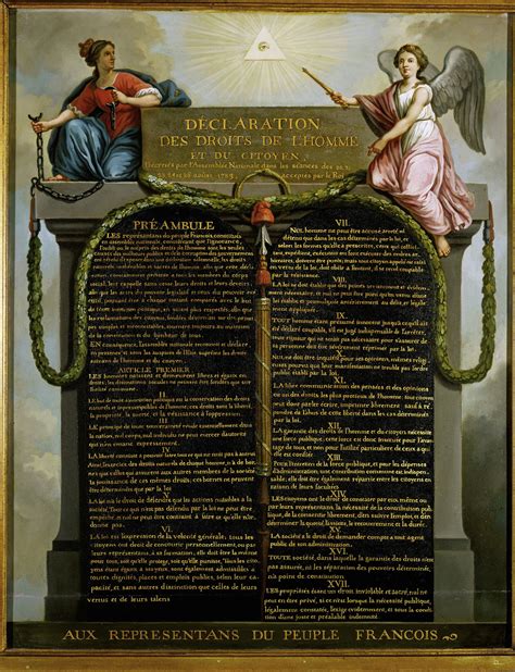 La Déclaration des Droits de l Homme et du Citoyen 26 août 1789