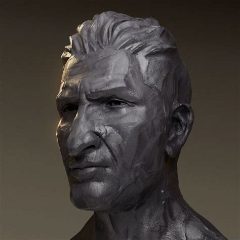 artstation quick sculpts with realistic clay shader krassimir